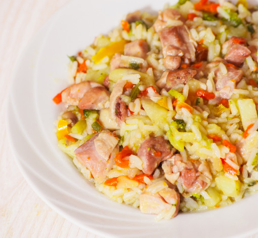 Dinde au riz et sa jardinière de légumes - France Lait